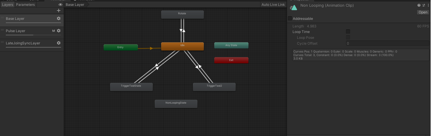 NormalizedTime of NetworkAnimator is not synchronized when CrossFade to the same State · Issue ...