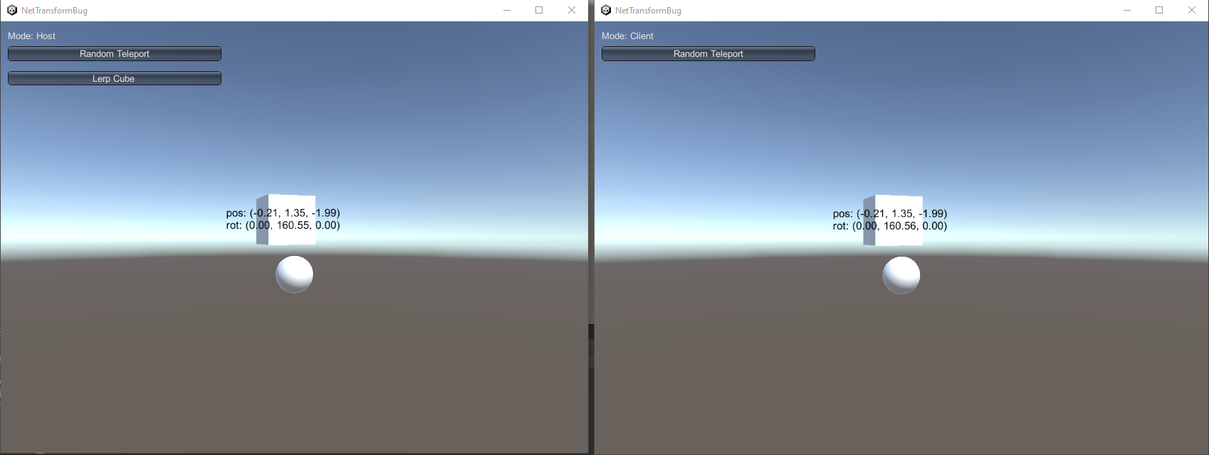 NetworkTransform Rotation Mismatch Issues (Possibly Due to Interpolation) · Issue #2299 · Unity ...