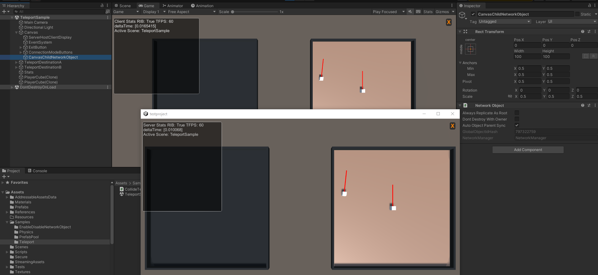 Network Objects in Canvas have their initial position changed when you join as a client · Issue ...