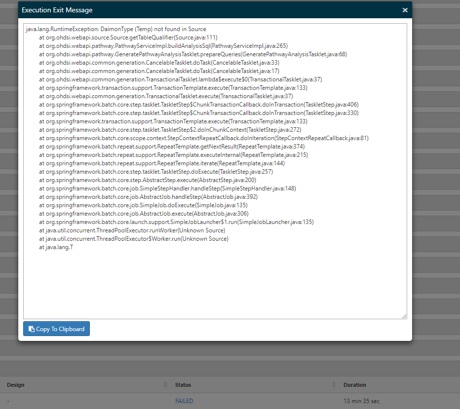 Cohort Pathways: Execution error when temp daimon not set · Issue #1424 · OHDSI/Atlas · GitHub