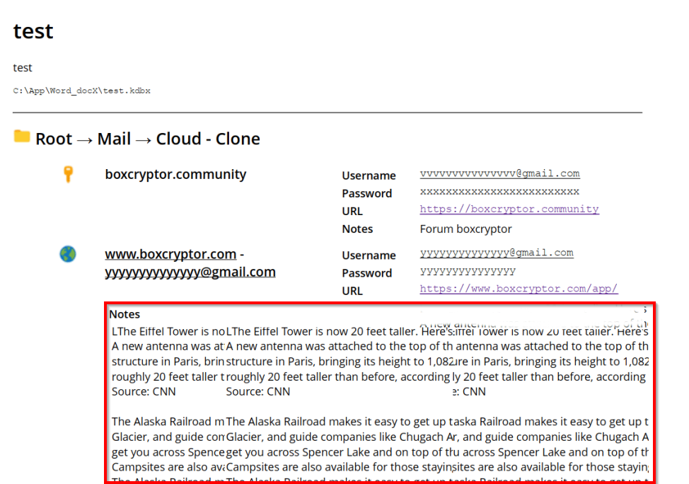 Print exported html - problem with Notes field · Issue #7769 ...