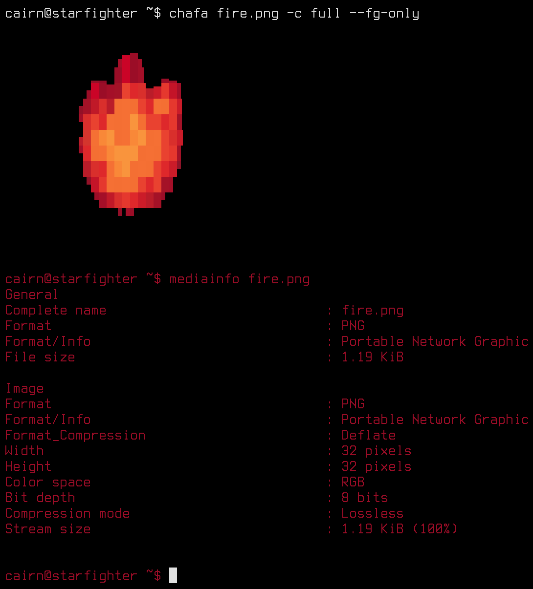 `--fg-only` doesn't reset text color · Issue #105 · hpjansson/chafa · GitHub