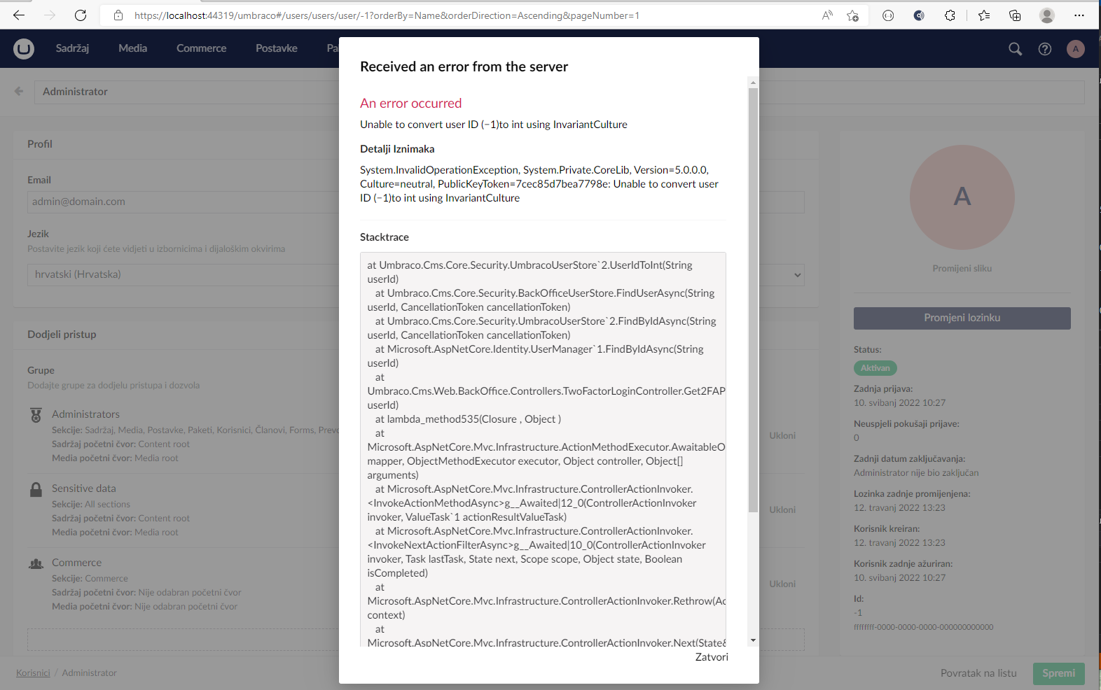 V950 Getting Error After Adding New Backoffice Language · Issue 12384 · Umbracoumbraco Cms