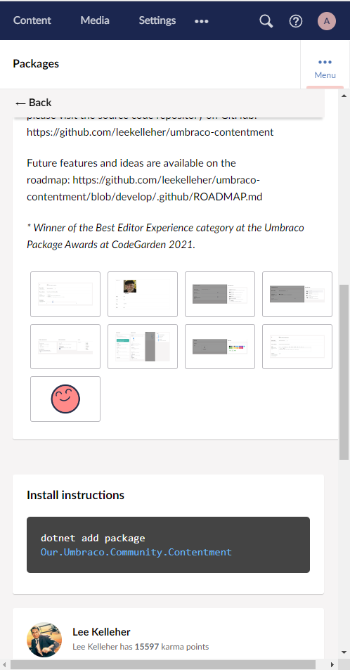 V10 - Package view - Layout not showing correctly in respect to screen ...