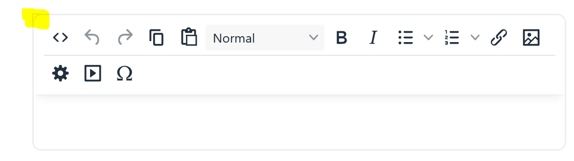 Rich text editor need some ui style fix in top left corner · Issue #13718 · umbraco/Umbraco-CMS ...