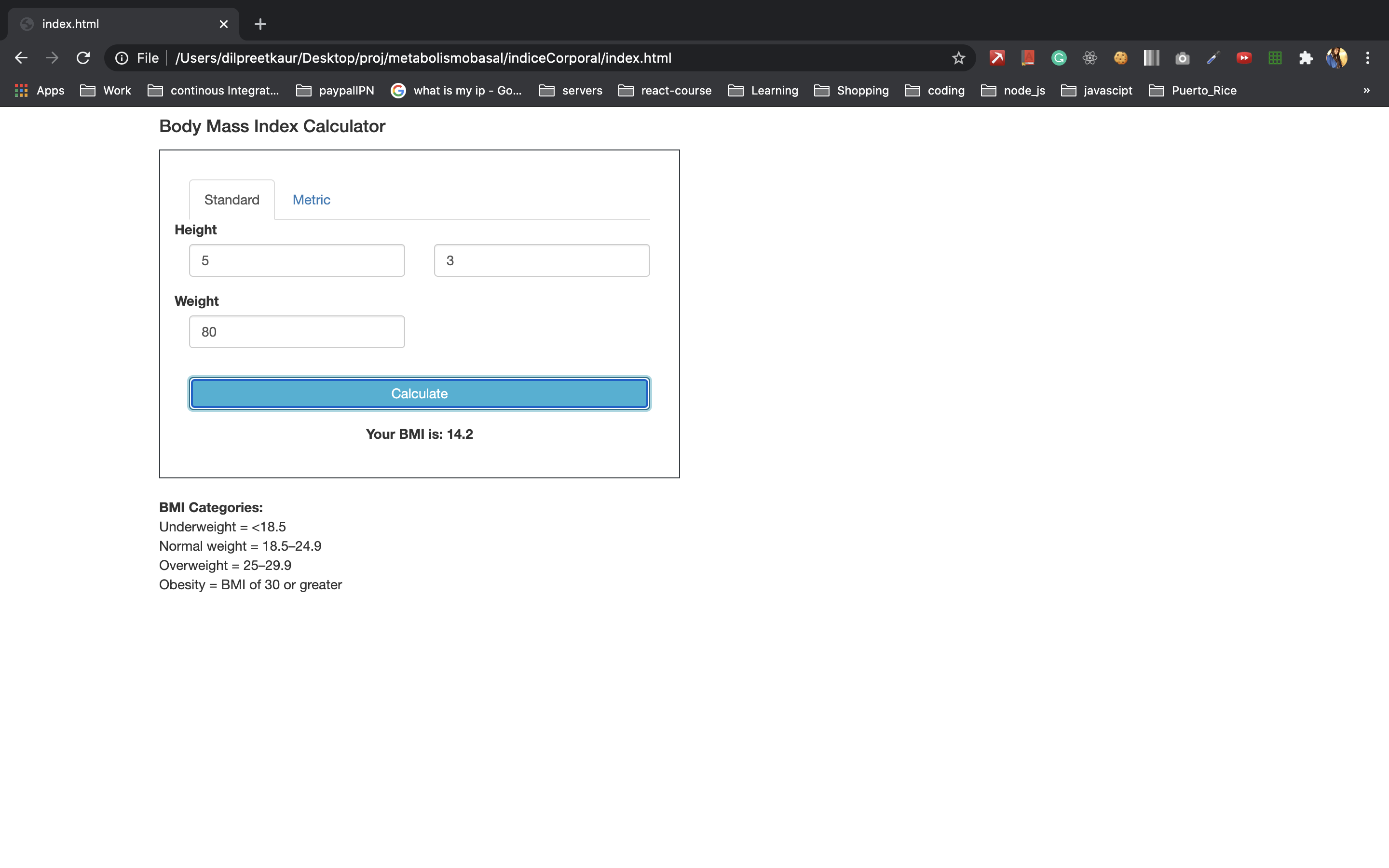 Create the BODY MASS INDEX · Issue #24 · adalbertobrant/metabolismobasal · GitHub