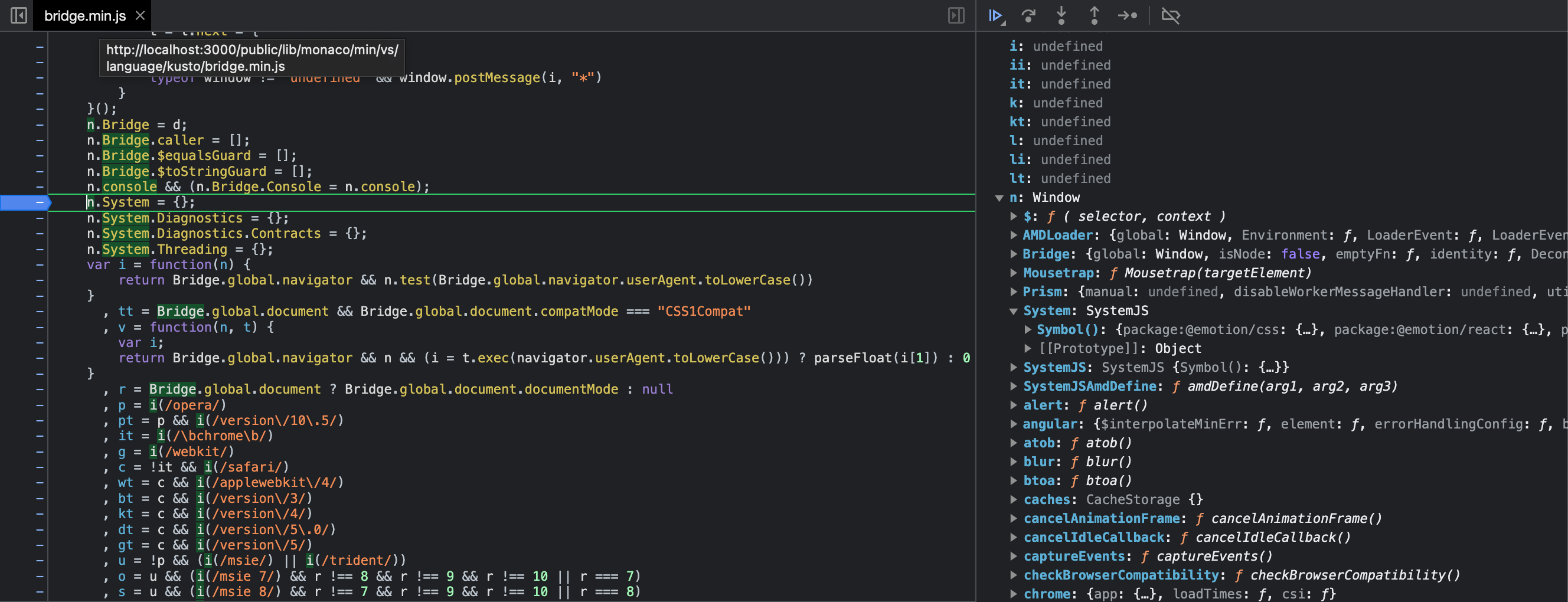 Kusto Bridgejs Conflicts With Systemjs Global · Issue 300 · Azuremonaco Kusto · Github