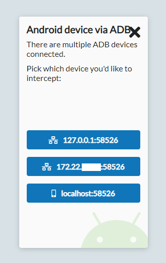 Support for WSA adb connection - no more manual connection · Issue #327 · httptoolkit ...
