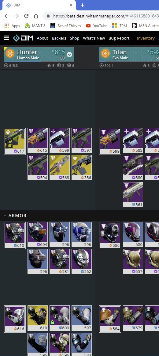 Ghost section has disappeared? · Issue #3492 · DestinyItemManager/DIM · GitHub