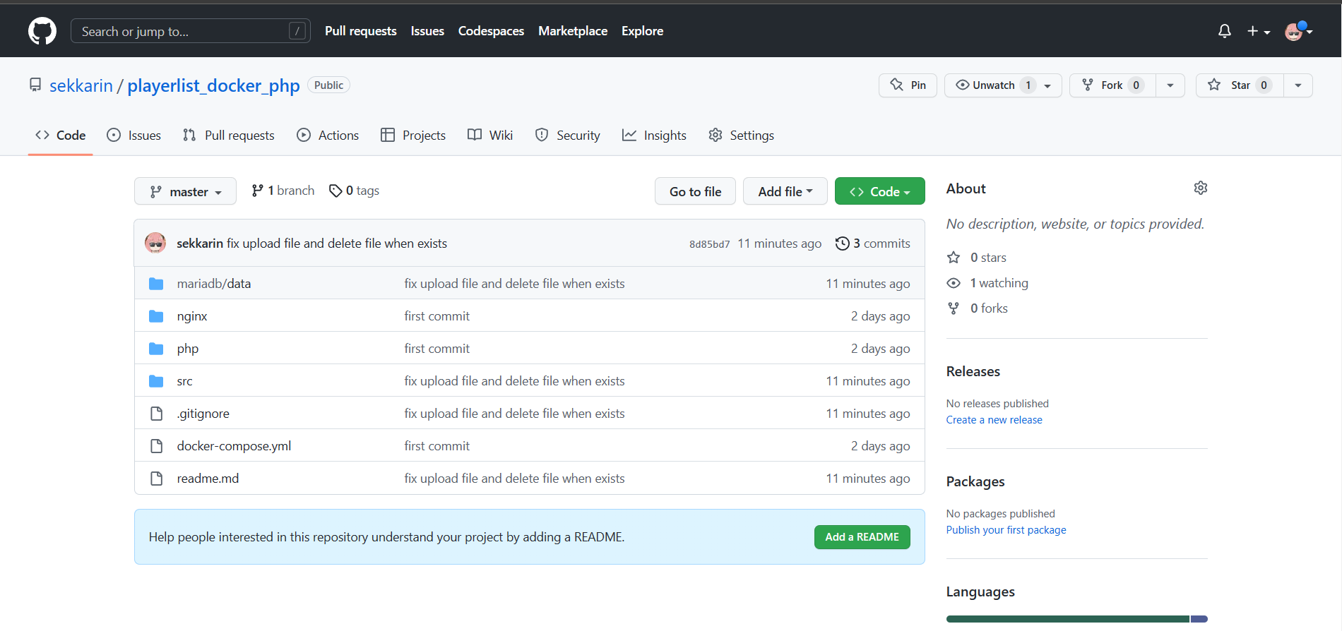 GitHub - sekkarin/playerlist_docker_php-master