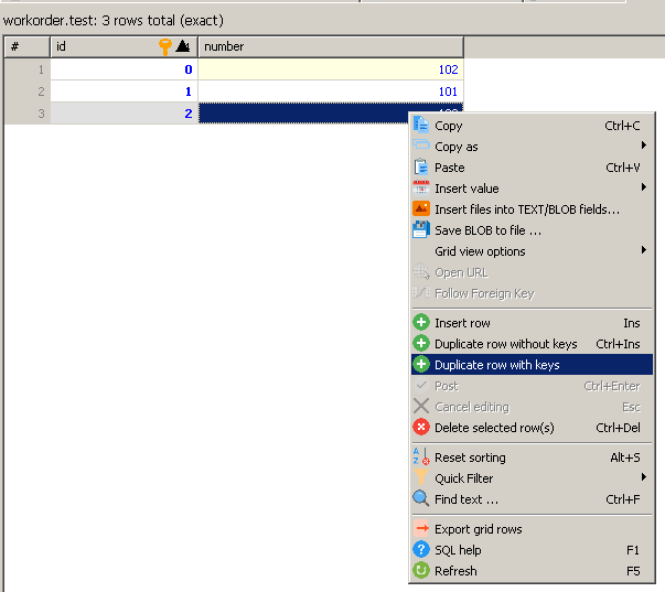 "Duplicate row with keys" lead to error message · Issue #1861 · HeidiSQL/HeidiSQL · GitHub