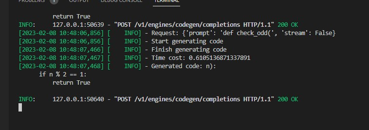 [Question]: vscode插件fauxpilot +paddlenlp codegen，无反应。 · Issue #4692 · PaddlePaddle/PaddleNLP ...