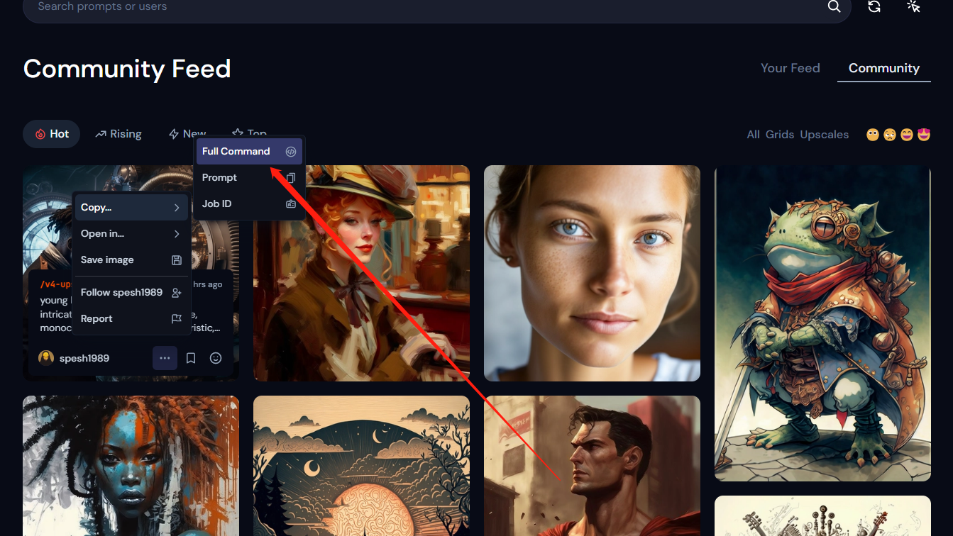 Full command need · Issue #2 · UniBreakfast/midjourney-showcase · GitHub