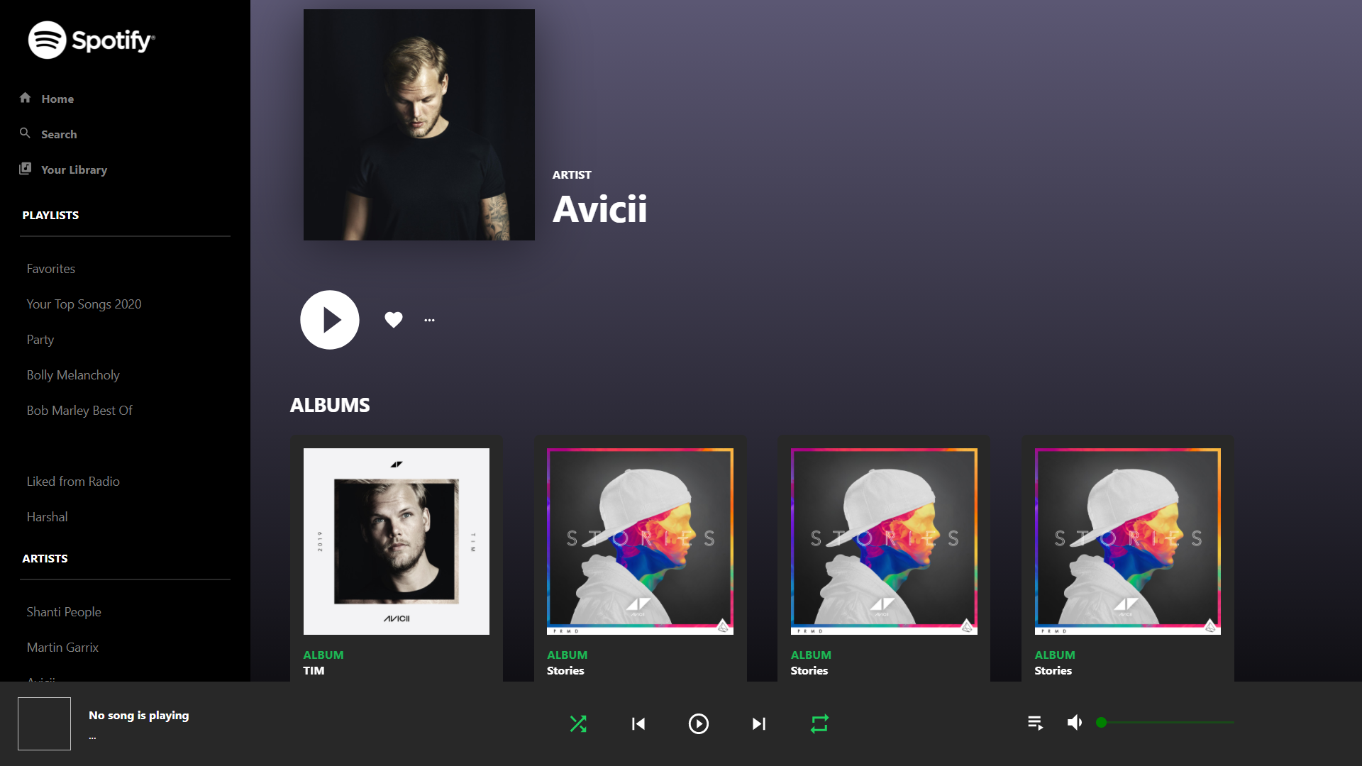 GitHub - isahilsachdev/Spotify-clone: This is the Spotify clone I have made using React JS ...