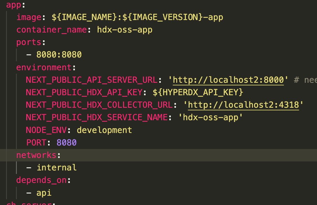 Not able to override app env variables · Issue #12 · hyperdxio/hyperdx · GitHub