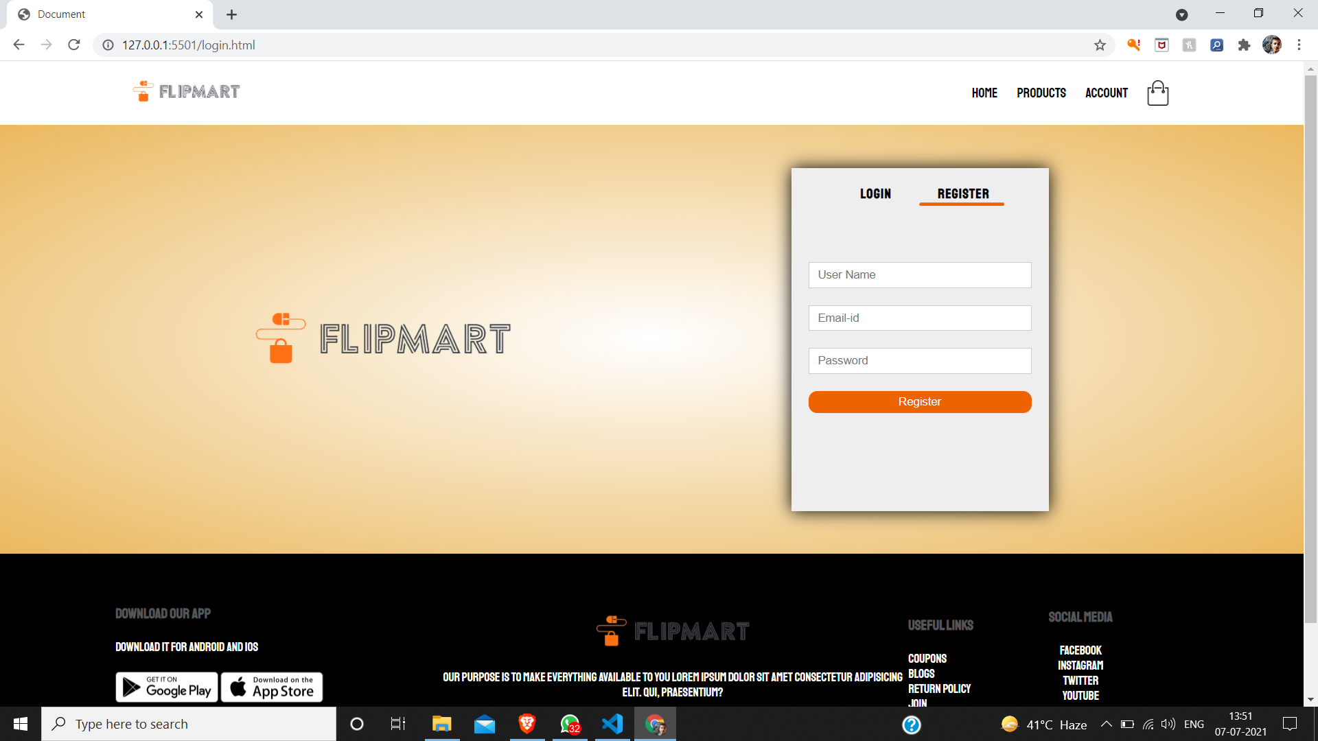 GitHub - ArjitG007/FlipMart-e-commerce-Website: FlipMart is an online ...