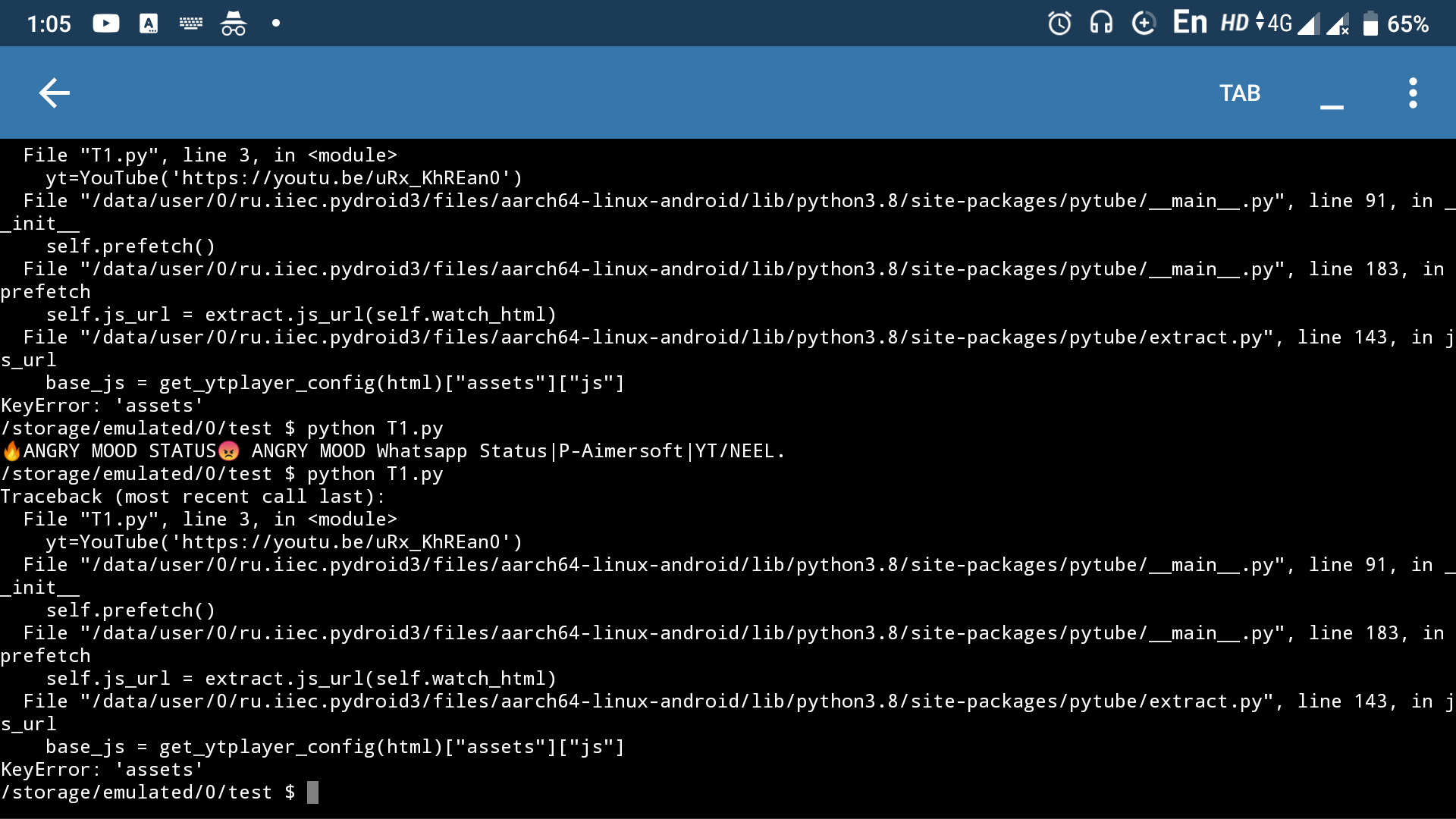 sometimes work sometimes not · Issue #770 · pytube/pytube · GitHub
