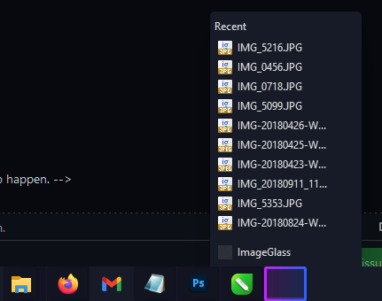Pin "Leftover" on Taskbar · Issue #1123 · d2phap/ImageGlass · GitHub