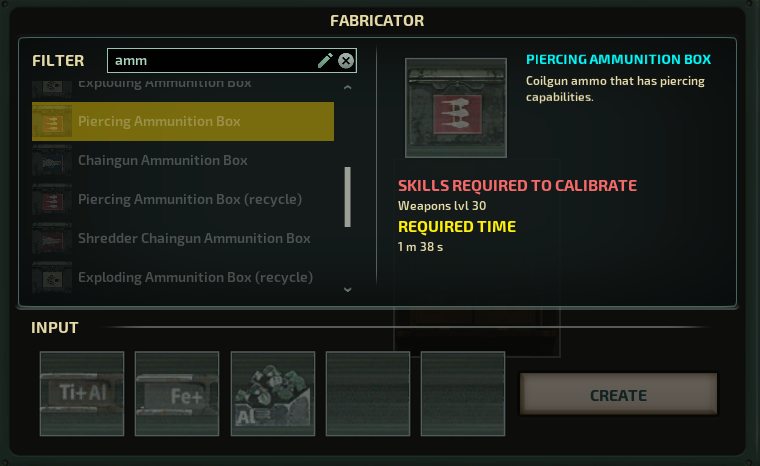 [Unstable] Tri-Laser and Piercing coilgun ammo recycle recipes are more expensive than non ...