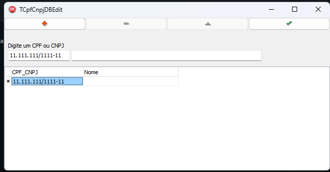 GitHub - tgbalbino/CpfCnpjDBEdit: Componente para Mascarar CPF ou CNPJ ligado a um Dataset
