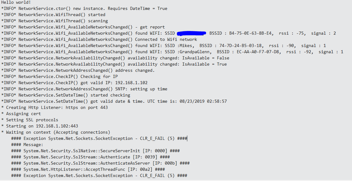 HttpListener.GetContext() fails when listening on HTTPS (throws ...
