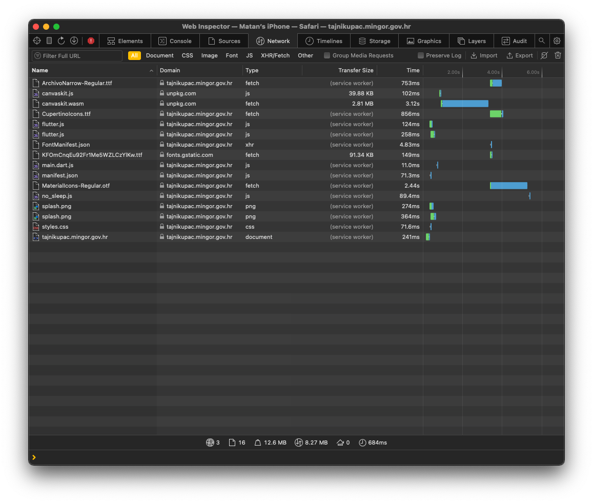 [web][iOS] Error: Web Service worked not supported (or configured) in Safari browser on Iphone ...