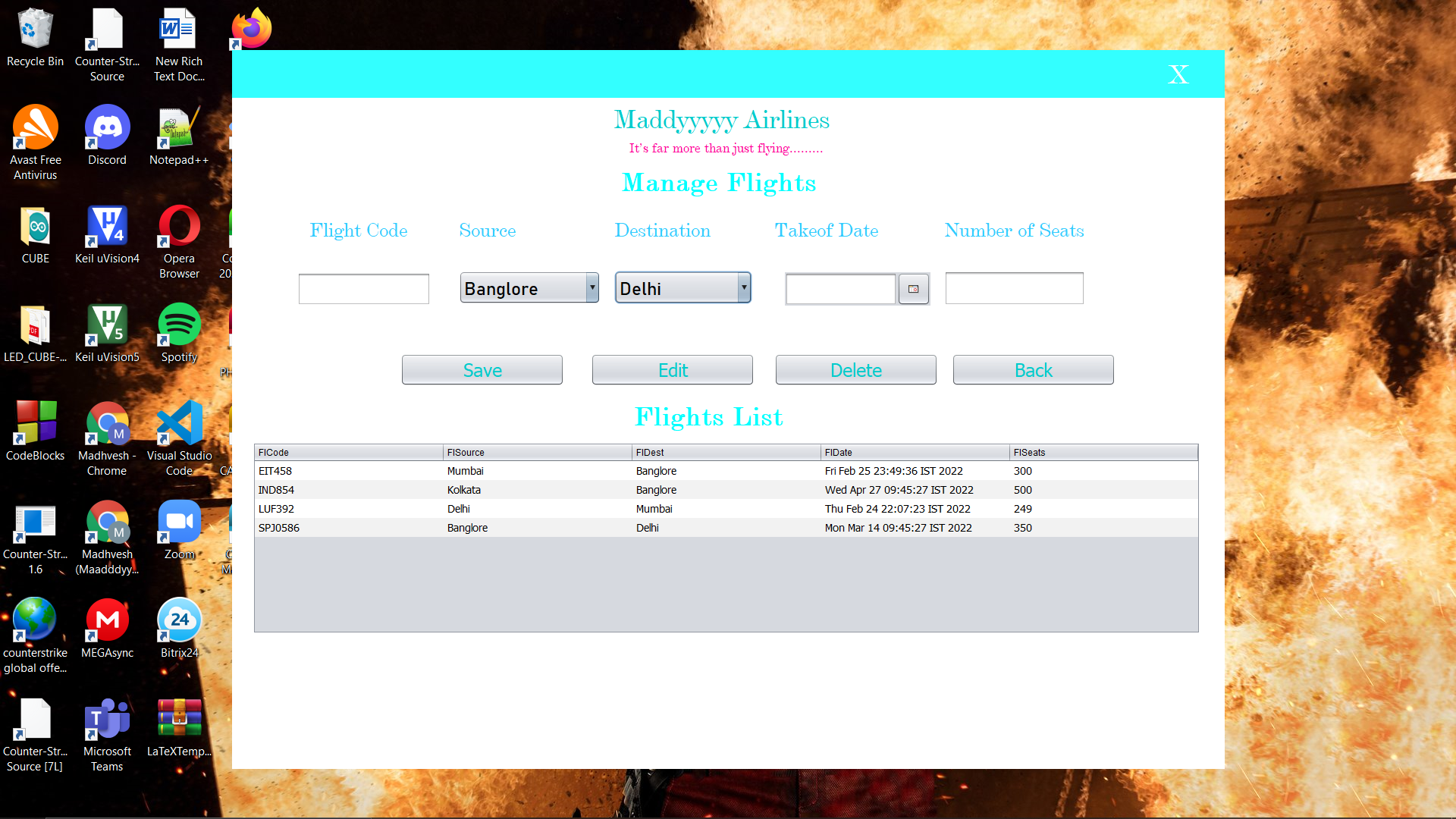 GitHub - Maddyyy23/AirLine-Management-Project