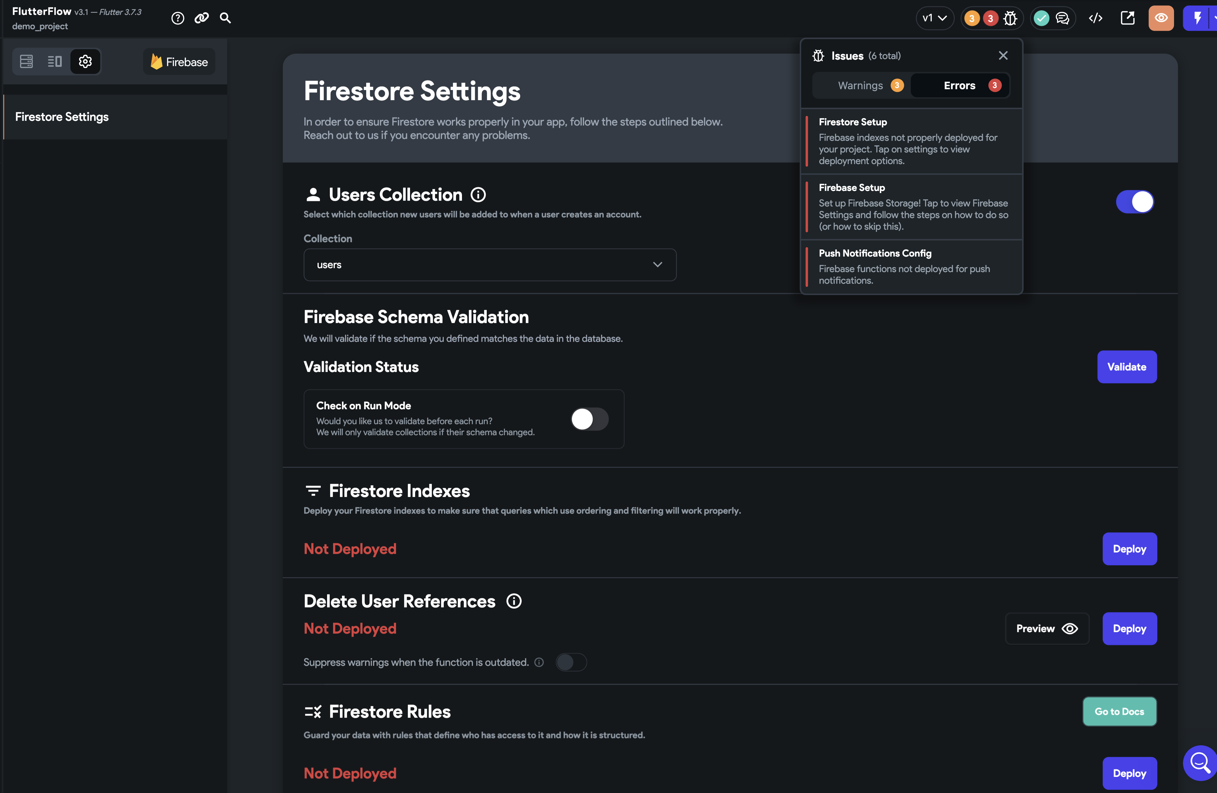 Auth action requires authentication to be enabled for the project · Issue #735 · FlutterFlow ...