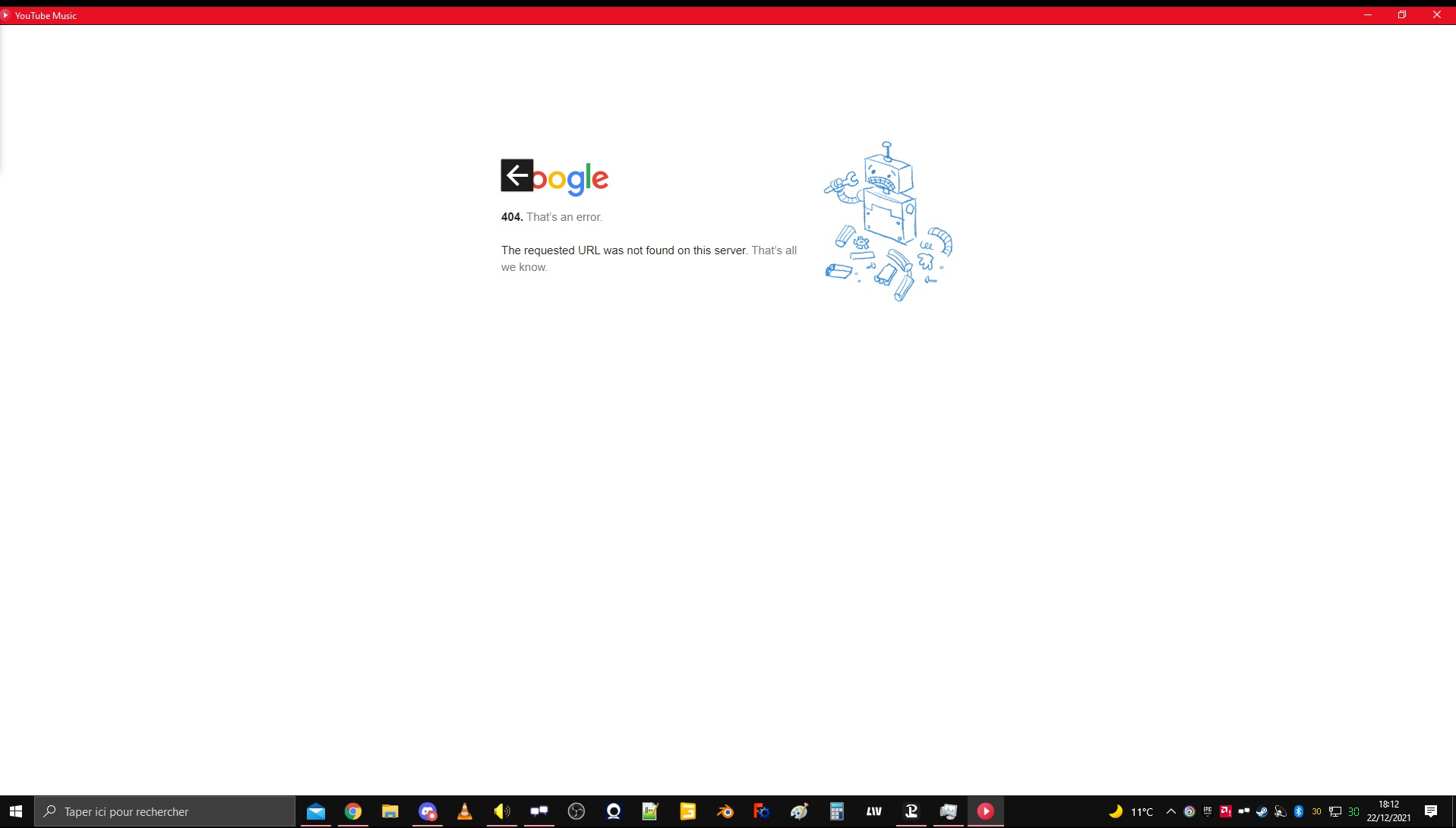 impossible de relancer ytmd aprés avoir changer mon pot de passe google ...
