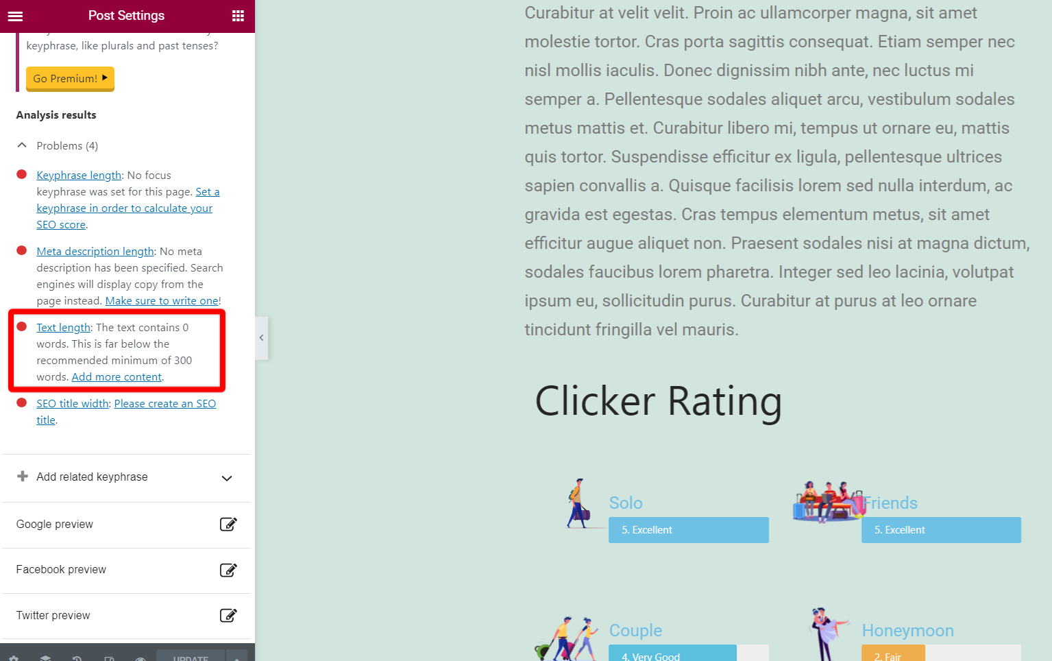 Yoast doesn't detect any content if multiple SVG icons are added in Elementor · Issue #20177 ...