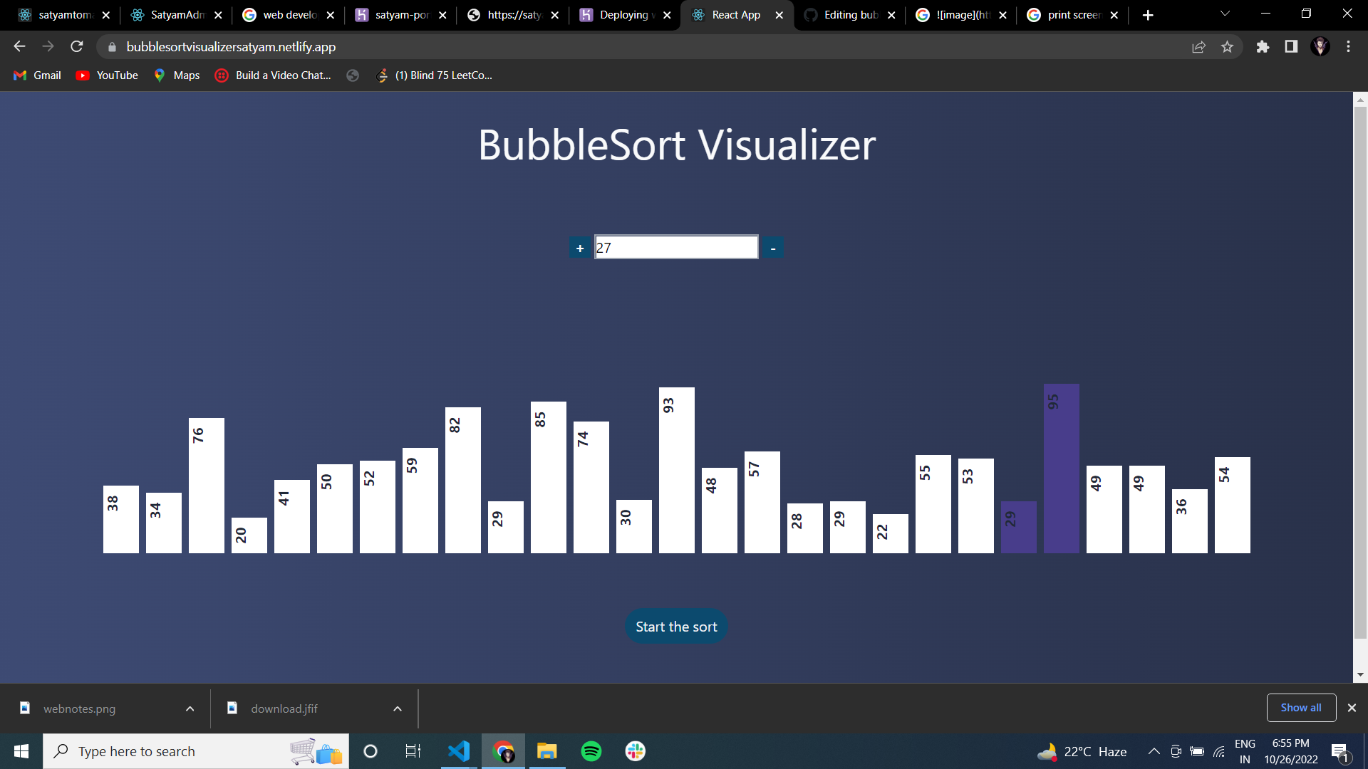 GitHub - satyamtomar/bubblesortvisualizersatyam