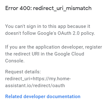 Google Sheets integration: "Access blocked: HomeAssistant’s request is invalid" · Issue #79729 ...