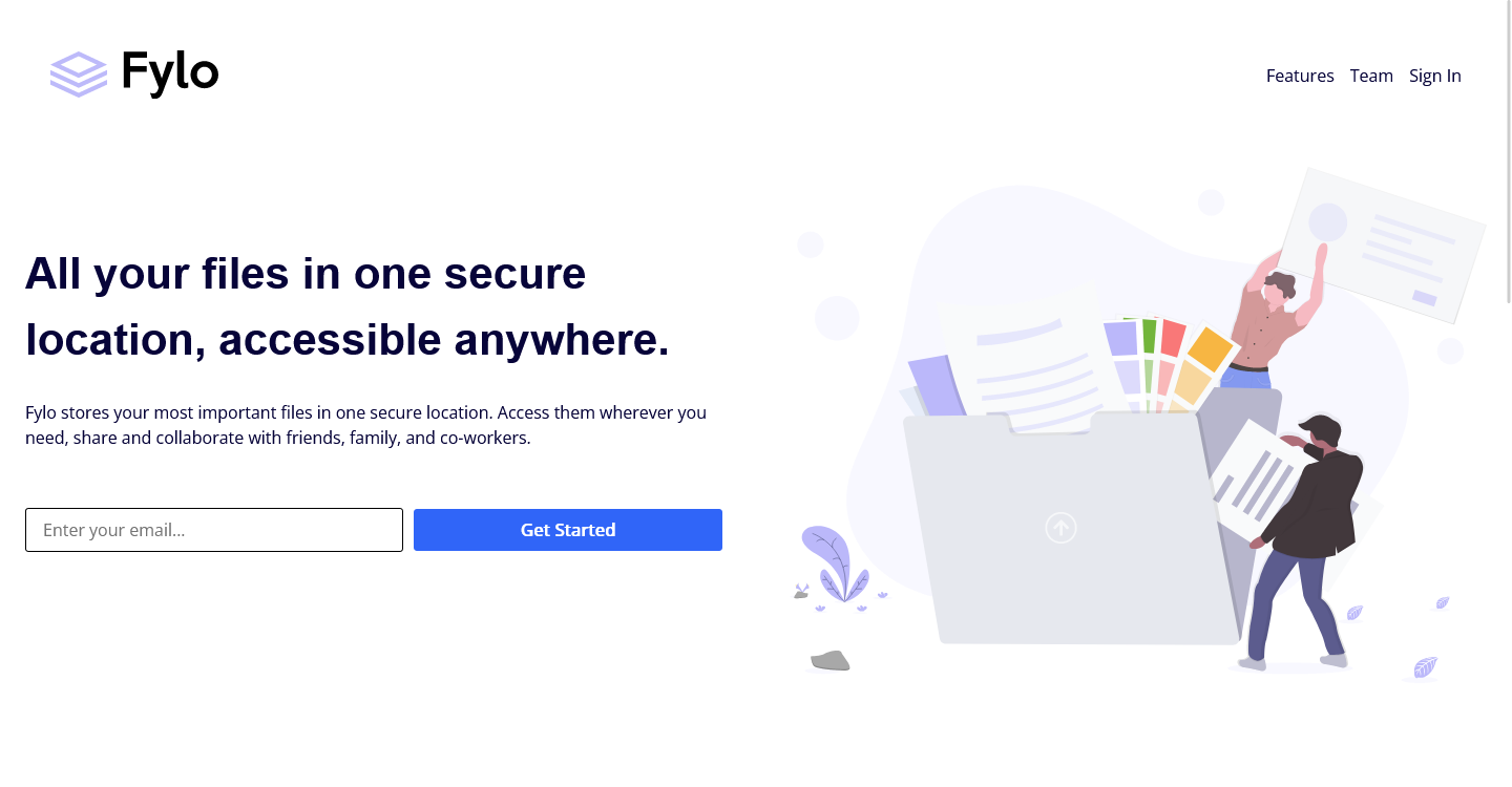 GitHub - berksideDEV/fylo-landing-page-with-two-column-layout-master