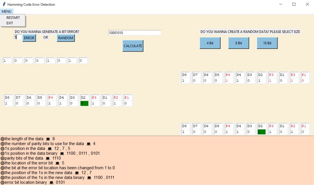 GitHub - mahirezuhalozdemir/HammingCode_ErrorDetection: This code ...