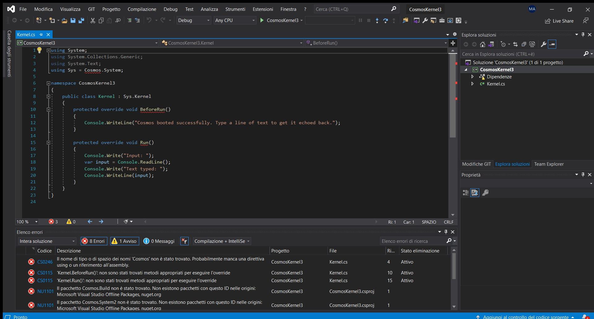 Visual Studio problem · Issue #1585 · CosmosOS/Cosmos · GitHub