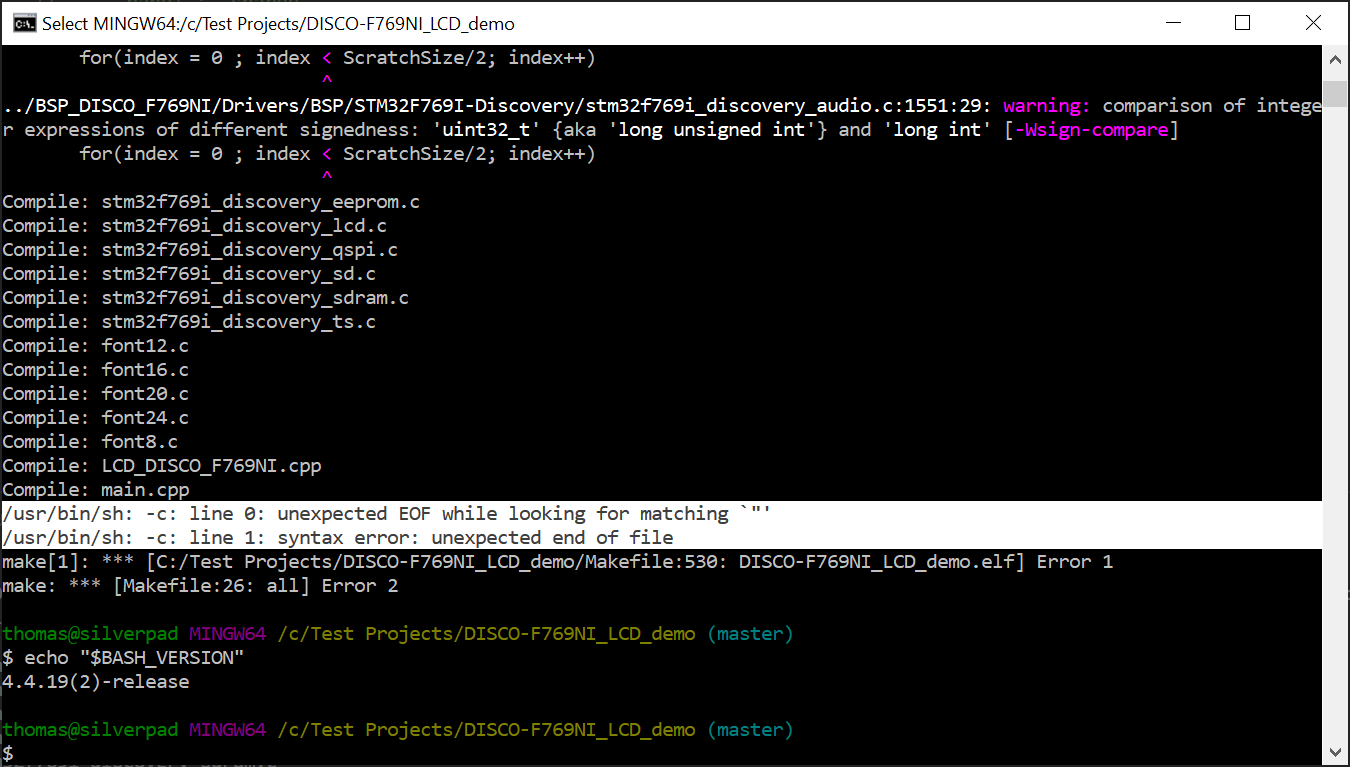 Parse Error Syntax Error Unexpected End Of File In Command