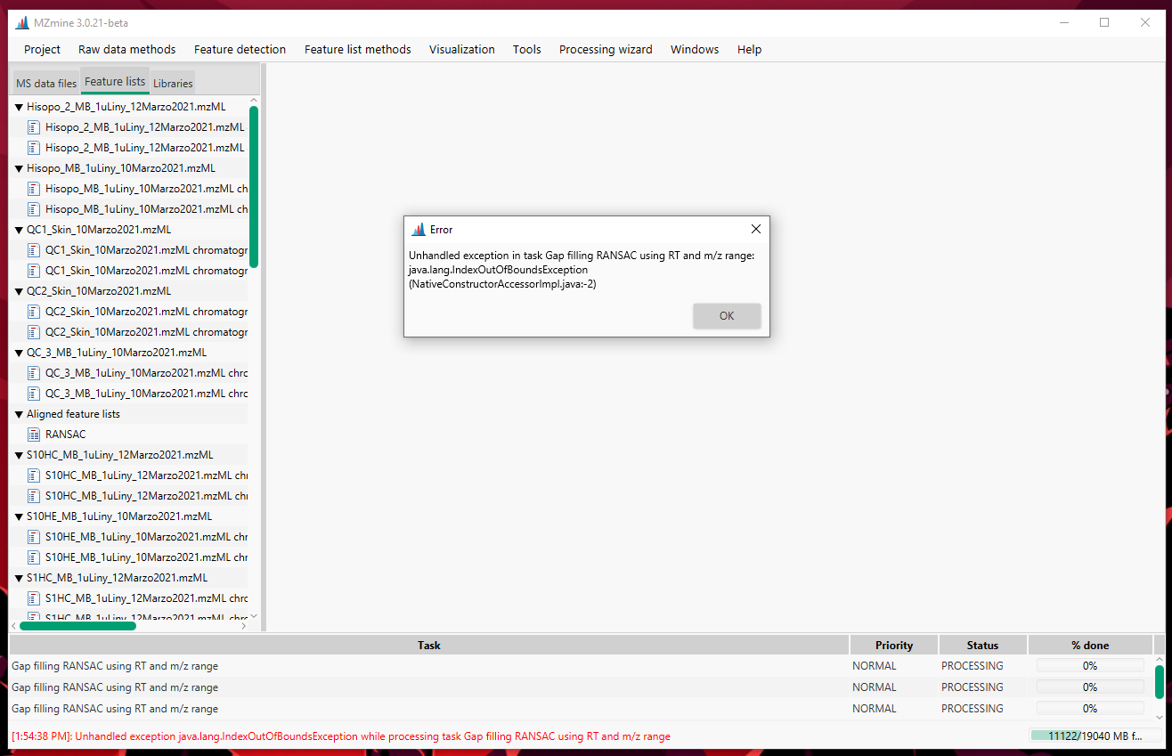 Gap filling doesn't seems to work Java "OutOfBoundsException" error · Issue #648 · mzmine/mzmine ...