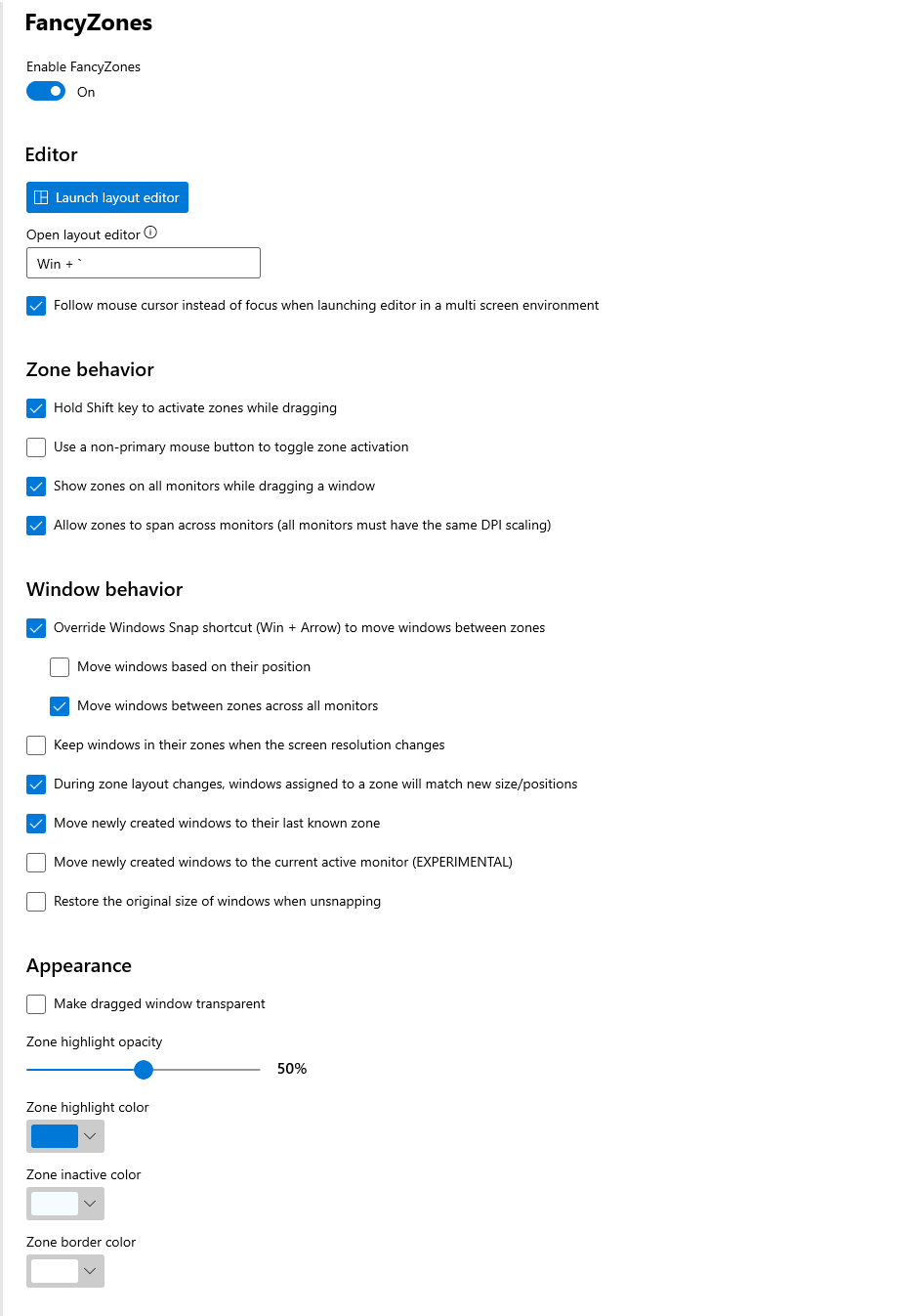Fancy Zones Shift key not working · Issue #8725 · microsoft/PowerToys ...
