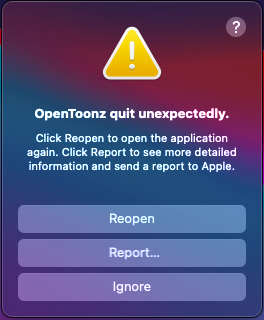Crashing when opening a scene. Please HELP. · Issue #3709 · opentoonz/opentoonz · GitHub
