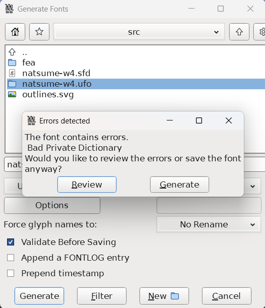 [BUG] FontForge guesses bad values for BlueScale, Font Validation window is blank · Issue #5210 ...