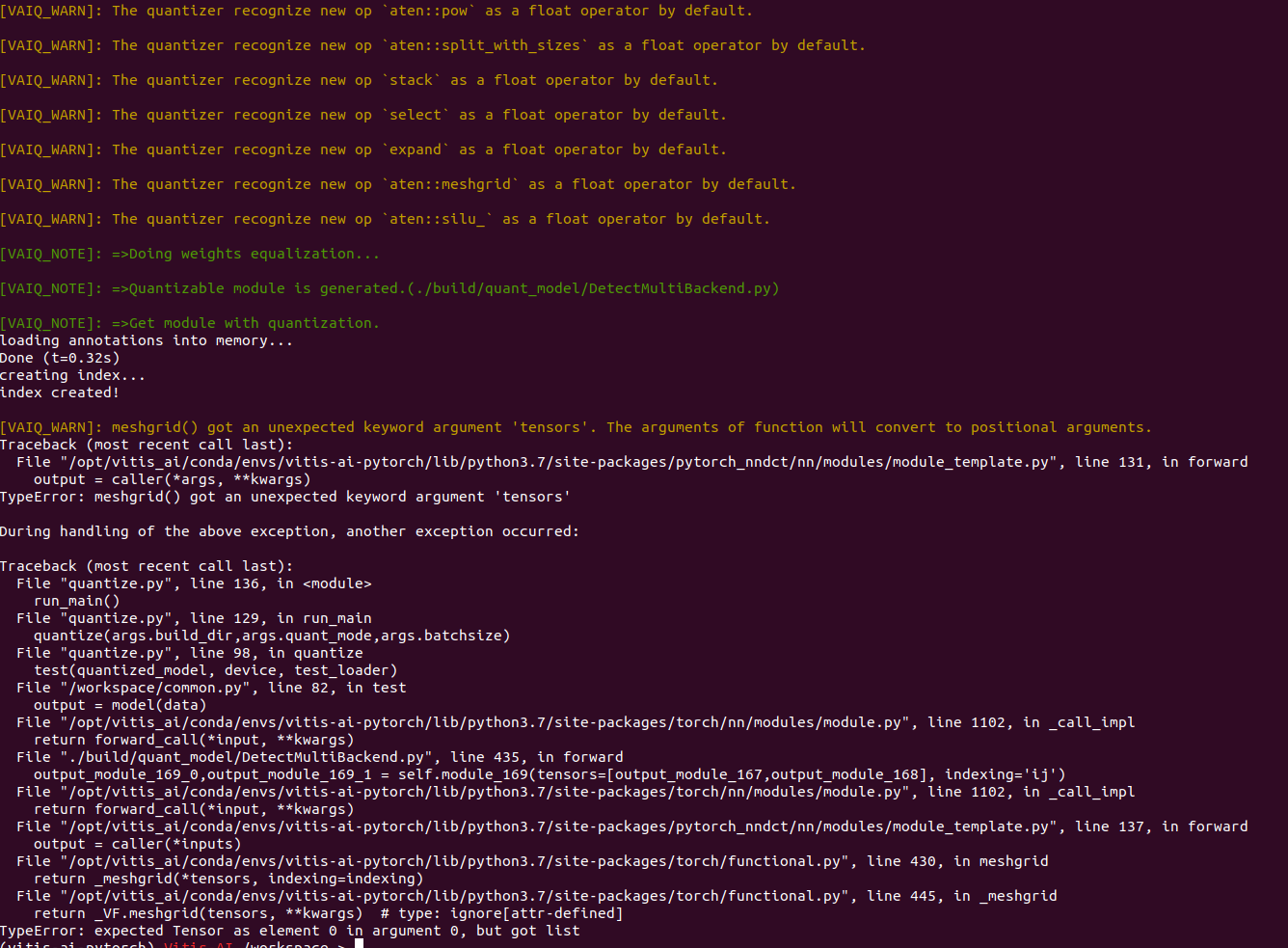 Pytorch Yolov5 Quantizer Error · Issue 1057 · Xilinxvitis Ai · Github 0388
