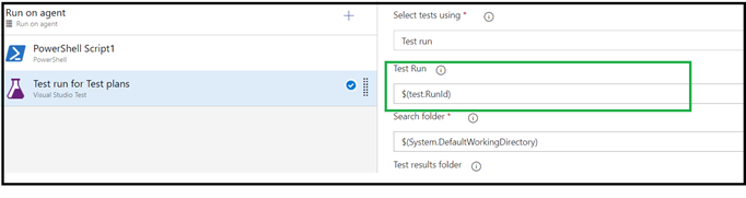 Visual Studio Test (V 2.*) Task: How to retrieve TestRunId when Test ...