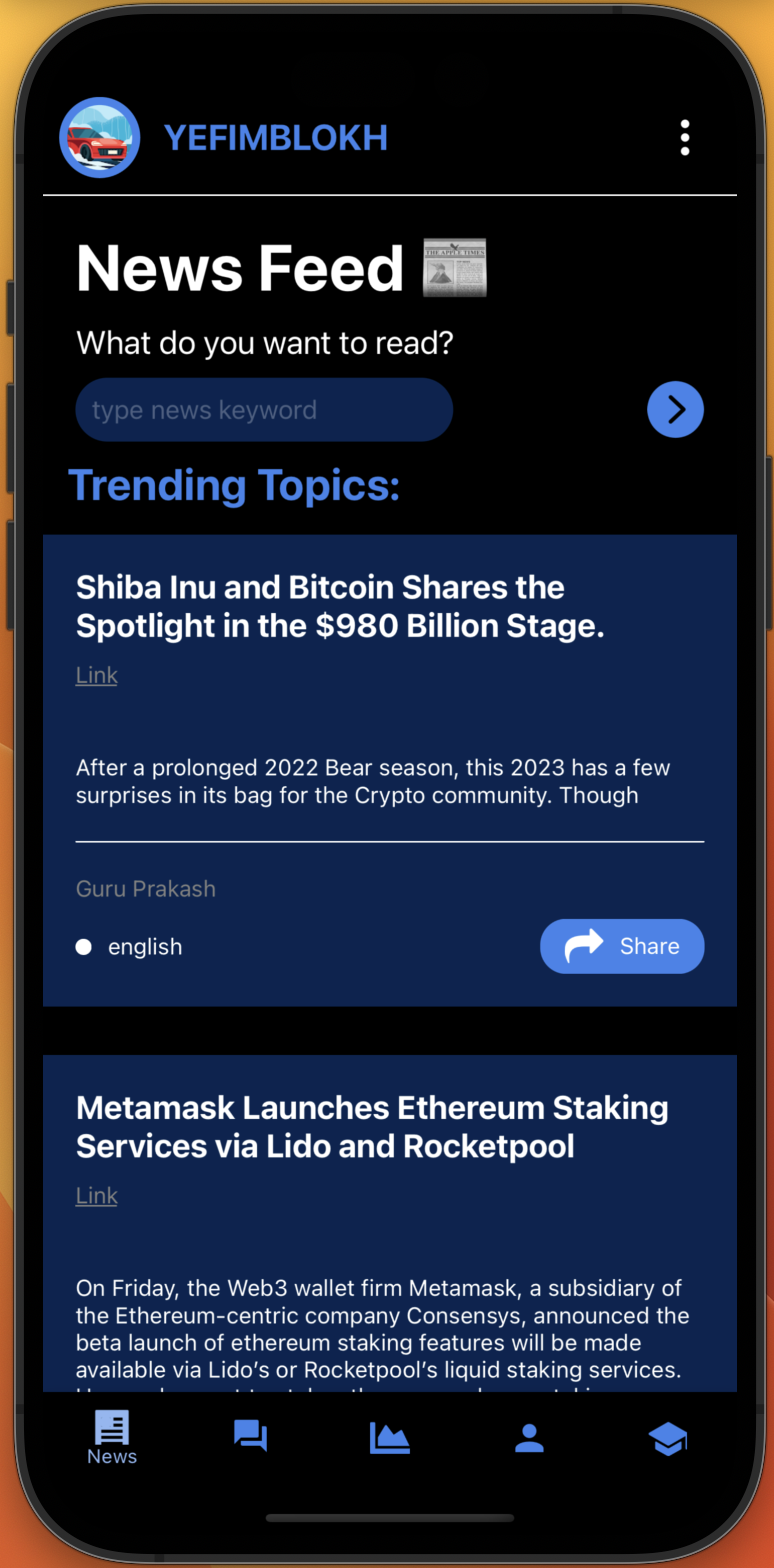 GitHub - yefim94/EVENNTII_WEB3APP: A IOS and Android app that lets users see crypto/web3 news ...