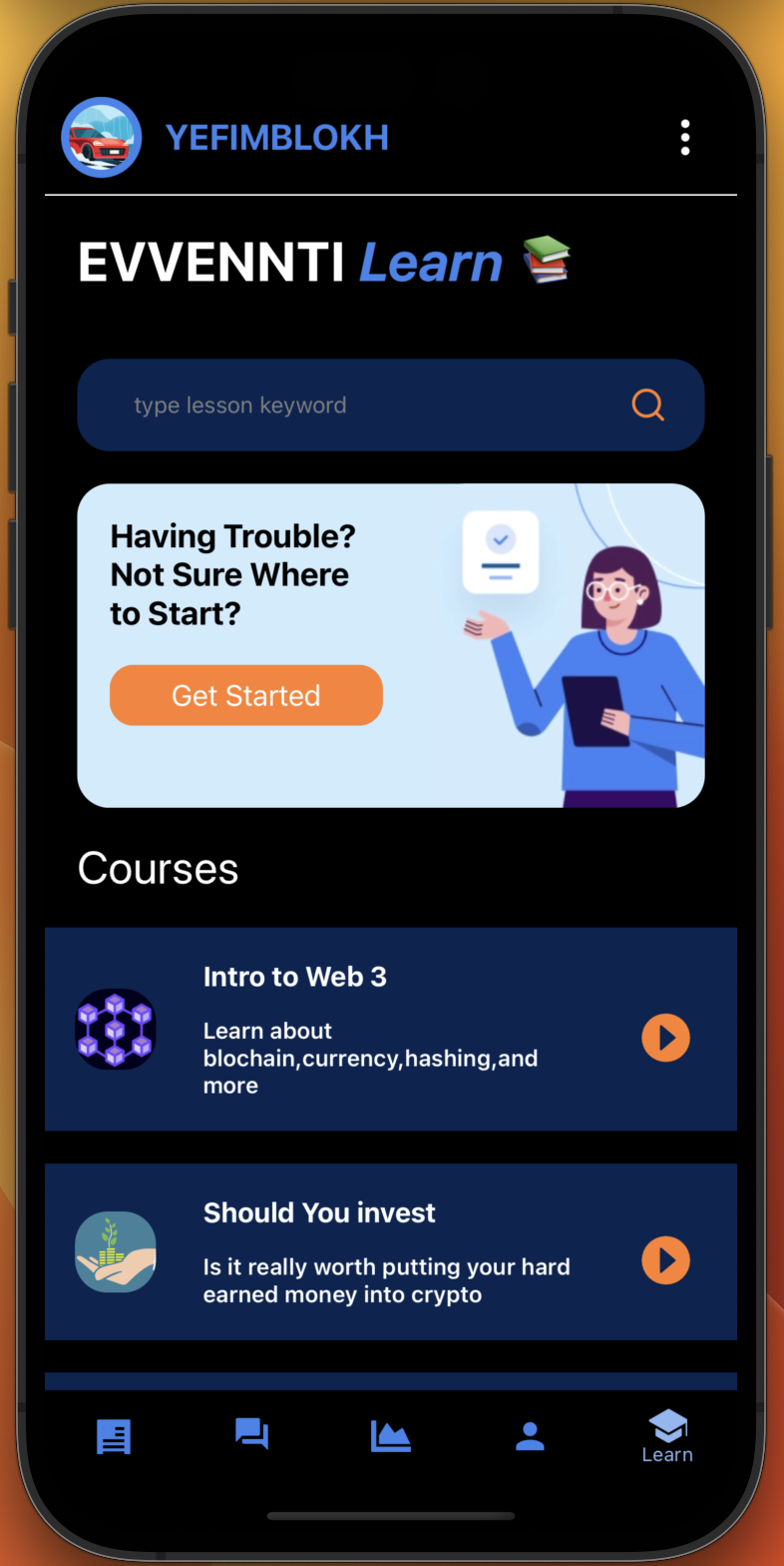 GitHub - yefim94/EVENNTII_WEB3APP: A IOS and Android app that lets users see crypto/web3 news ...