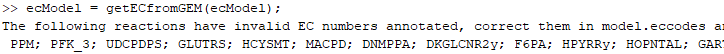 Bug detected using getECfromGEM · Issue #246 · SysBioChalmers/GECKO · GitHub