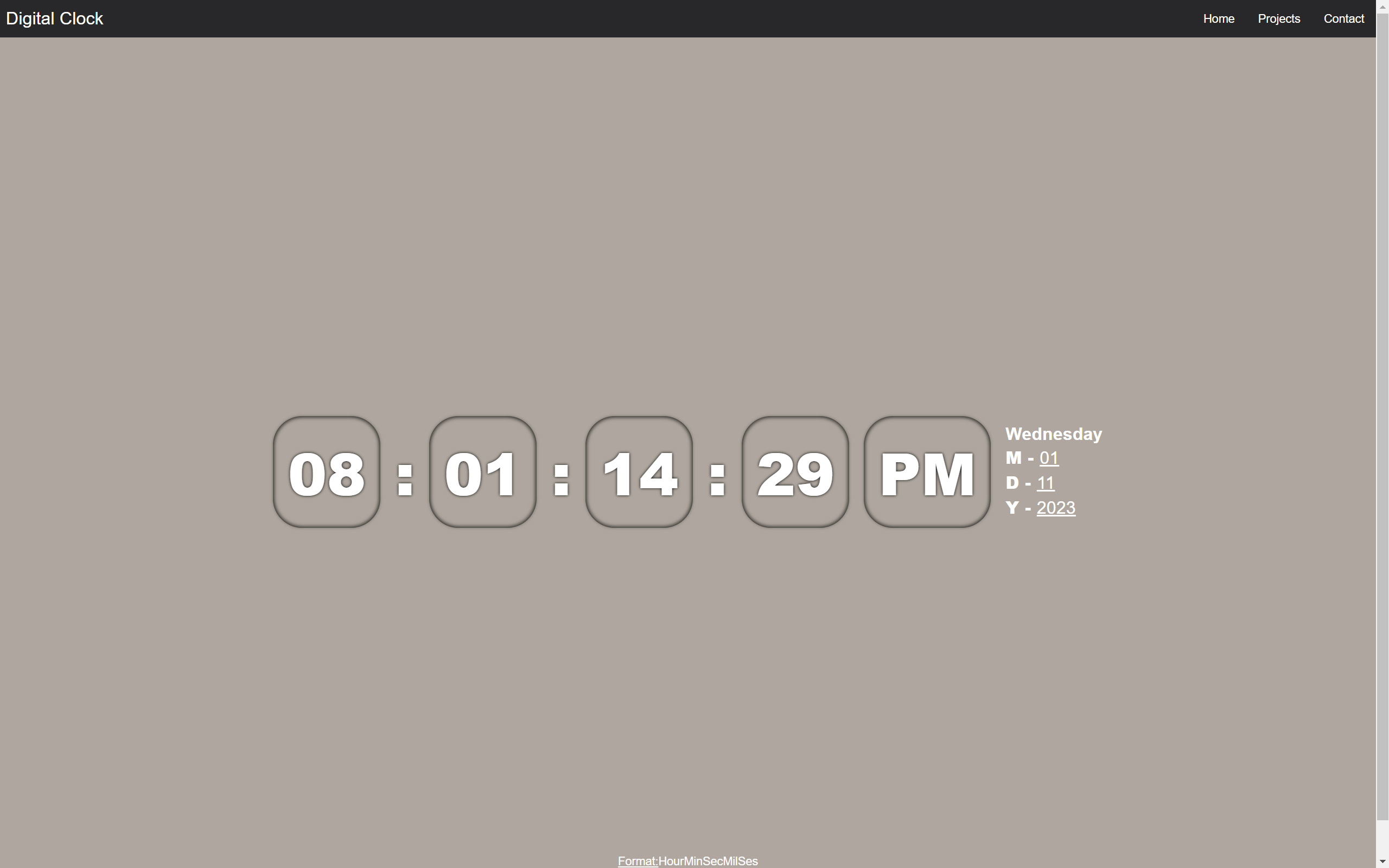 GitHub - OliverMorla/digital-clock: A vanilla JavaScript digital clock project is a program that ...