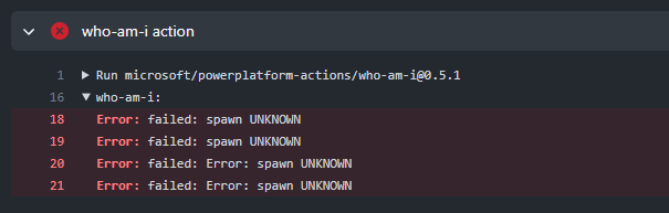 WhoAmI and all power platform tasks show unknown error · Issue #172 · microsoft/powerplatform ...