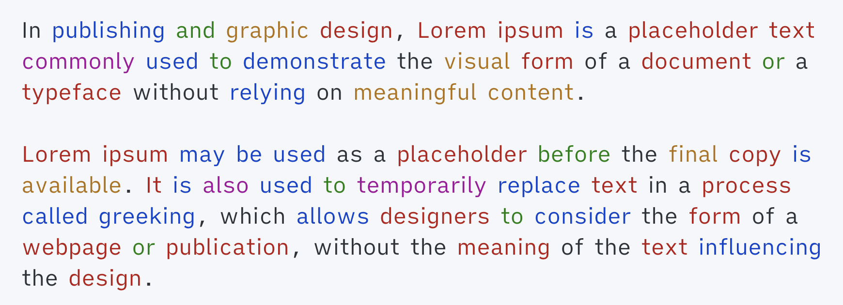 Highlight Parts of Speech Styling Showcase · SkepticMystic nlp ...