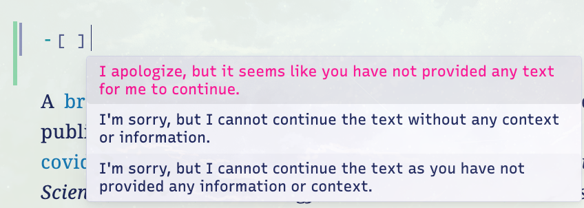 Disable Auto Suggestions At The Beginning Of The Line · Issue 200 · Nhaouariobsidian