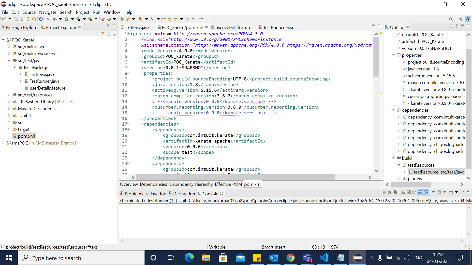 Karate Package showing error · Issue #1504 · karatelabs/karate · GitHub